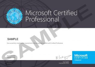 Microsoft Certified Professional – Ceritified Skills Academy